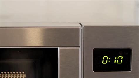 Microwave Timer Counting Down From Ten Stock Footage Video 675760