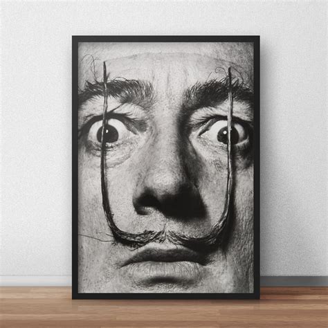 Salvador Dalí Retrato Arte impresión decoración de la pared Etsy