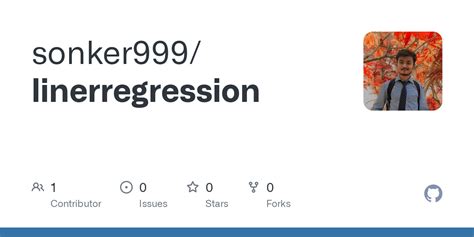 Github Sonker Linerregression