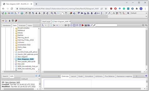 Systems Biology Manual Model Construction Biouml Platform