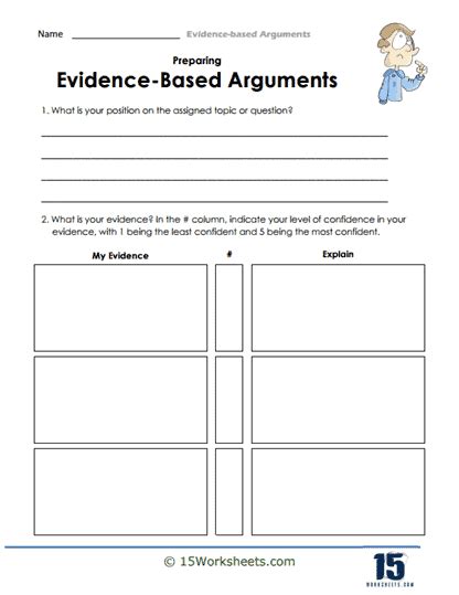 Evidence Based Writing Worksheets 15
