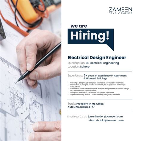 Jarrar Haider On Linkedin Electrical Designengineer Hiring