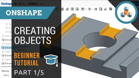 Beginner Tutorial 15 Onshape 3d Cad Creating Sketches And Objects Youtube