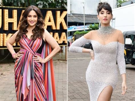 How Madhuri Dixit And Nora Fatehi Lit Up Jhalak Dikhhla Jaa Set