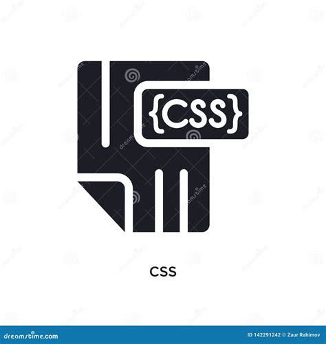 Css Isolated Icon Simple Element Illustration From Programming Concept Icons Stock Vector