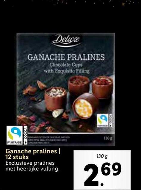 Deluxe Ganache Pralines 12 Stuks Aanbieding Bij Lidl 1folders Nl