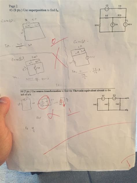 Solved Use Superposition To Find Ta Use Source