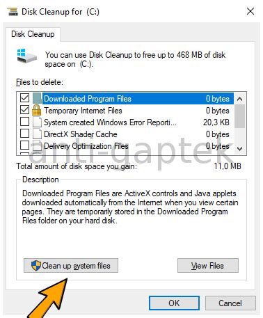 Fungsi Dan Kegunaan Disk Clean Up Seputar Ilmu Komputer Internet
