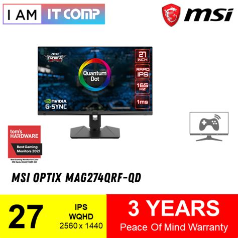 MSI Optix MAG274QRF-QD 27" Gaming Monitor