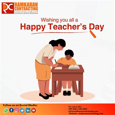 Ramkaran Contracting Services Limited On Linkedin Teachersday
