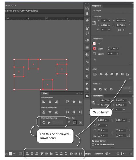 Distribute Spacing Buttons Of The Align Panel Adobe Community 13707964