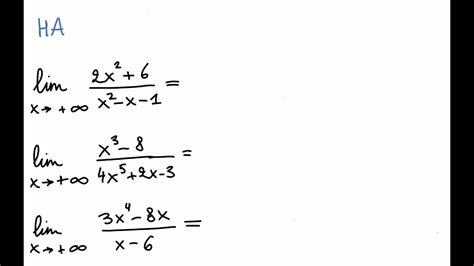 Horizontale Asymptoten Berekenen M B V Limieten Youtube