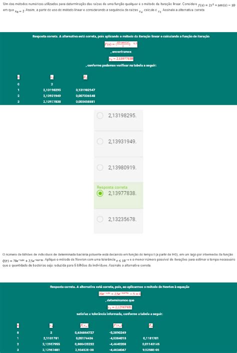 Calculo Numerico Computacional Atividade 2 Cálculo Numérico