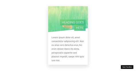 Styled Component Card Codesandbox