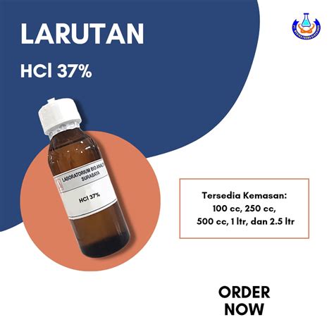 Jual Larutan Hcl 37 1liter Murah Medikalogy
