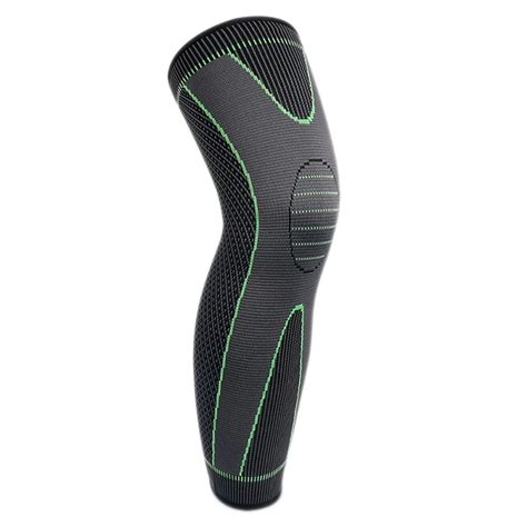길게 스트라이프 스포츠 무릎 보호대 압축 패드 비 슬립 붕대 다리 지원 Legging 긴 무릎 패드 무릎 따뜻한 슬리브 N58b
