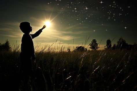 Premium Photo Moon And Shooting Star Wish Upon