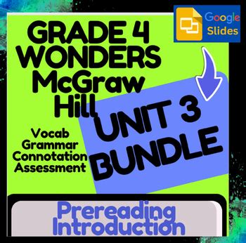 McGraw Hill Grade4 Unit 3 Prereading Intro Digital Vocab Study