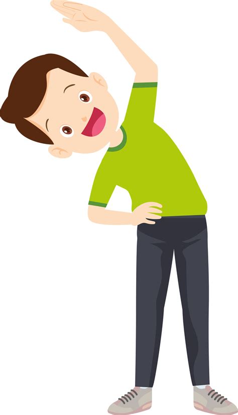 People Training Exercise Cartoon Character 34095143 Png