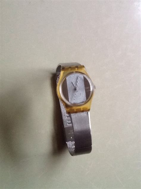 Swatch Watch Irony Aluminum Mesh Band 1997 Mib Rare Gem
