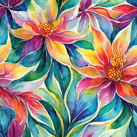 Premium Vector Abstract Vector Watercolor Seamless Pattern