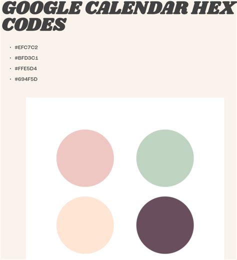 Google Calendar Color Schemes Guide With Examples For 2024