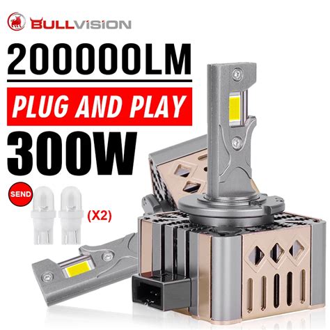 Bullvision D1S LED Headlights Bulb Canbus HID D3S D2S D4S D4R D8S D1R