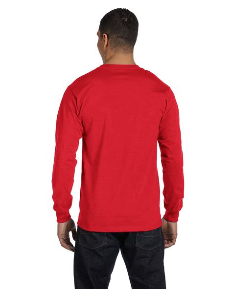 Hanes Mens 52 Oz Comfortsoft® Cotton Long Sleeve T Shirt Us