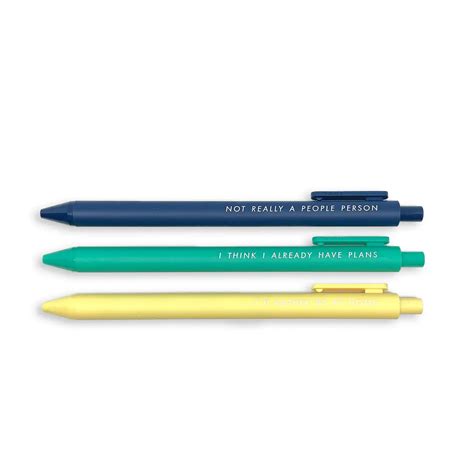 Tiny Hooray Introverts Pen Set Sewtopia