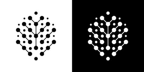 Premium Vector Leaf Tech Logo Design Icon Vector Abstract Illustration