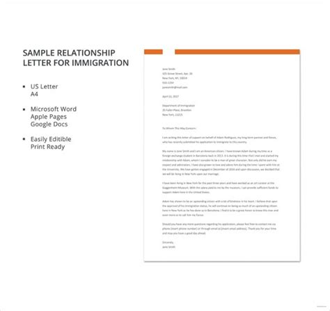 Immigration Reference Letter Templates Pdf Doc Free Premium Templates