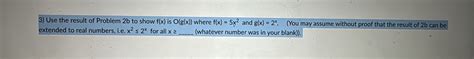 Solved The Asnwer From 2b Was 4 Chegg