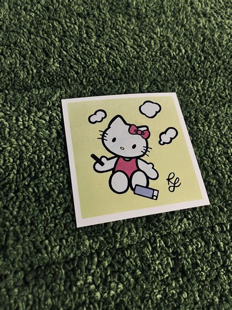 420 Hello Kitty Sticker Etsy