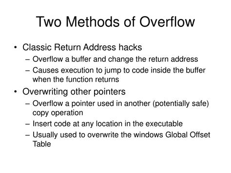 ppt a binary rewriting defense against buffer overflow attacks