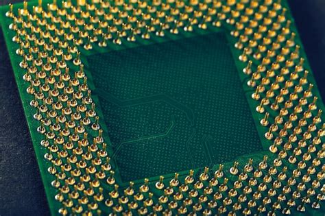 Premium Photo Computer Processor Close Up