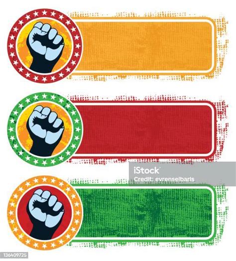 손 Revolution 배너입니다 Revolution에 대한 스톡 벡터 아트 및 기타 이미지 Revolution 고용과