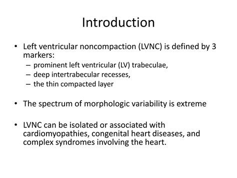 Left Ventricular Noncompaction Ppt