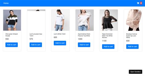 Shopping Cart Ui Final Codesandbox
