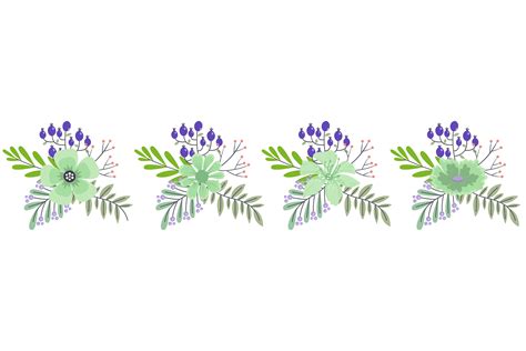 Flower Set Vector Graphic By Maodesignku · Creative Fabrica