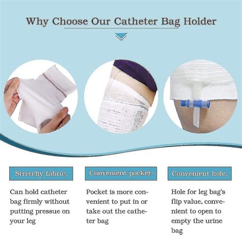 Catheter Leg Bag Holder 2 Count Fabric Catheter Sleeves Urine Leg Bag