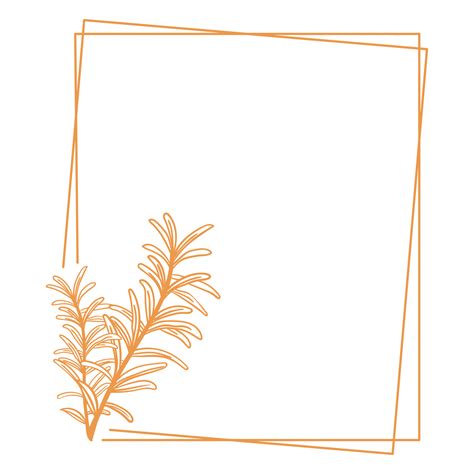 Minimalist Floral Frame 11434484 Png