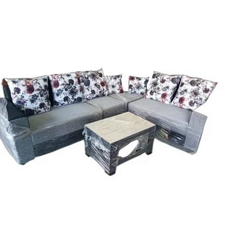 Seater Cotton L Shaped Wooden Sofa Set Without Lounger At Rs Set In Hyderabad