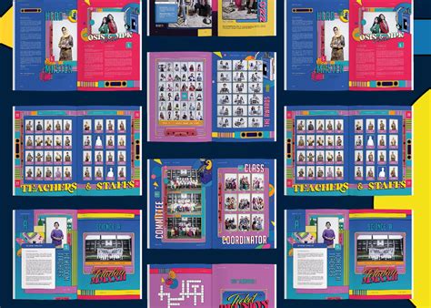 Retro Yearbook Layout Concept Shafira Azzahro Yearbook Spreads
