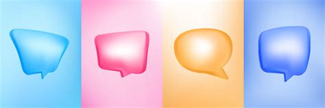 벡터 일러스트 레이 션입니다 3d 최소 배너 세트입니다 견적 프레임 빈 템플릿입니다 격리된 텍스트 상자입니다 인용 빈 말풍선 색상 배경입니다 단순한 모양 포스터 잡지 레이