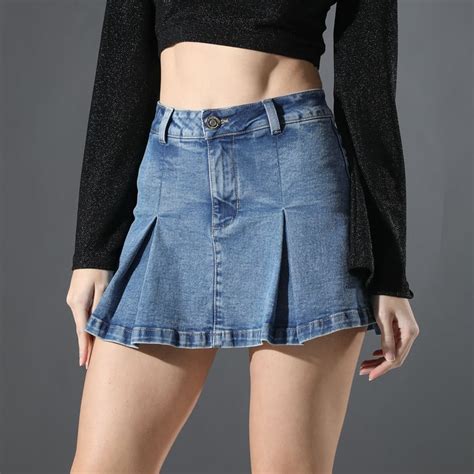 Falda Corta Denim Algodón Mujer Mossimo Mossimo