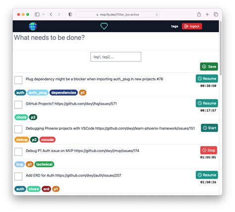 What Are The Active Items In Footer Issue Dwyl Mvp Github