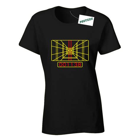 Star Wars Inspired X Wing Targeting Computer Ladies Fitted T Shirt