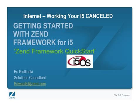 zend framework getting started for i5 pdf