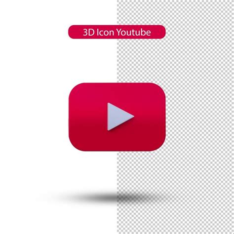 Premium Psd D Icon Of Youtube Render