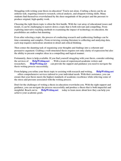 Thesis Topics Examples Education Pdf Thesis Mental Health
